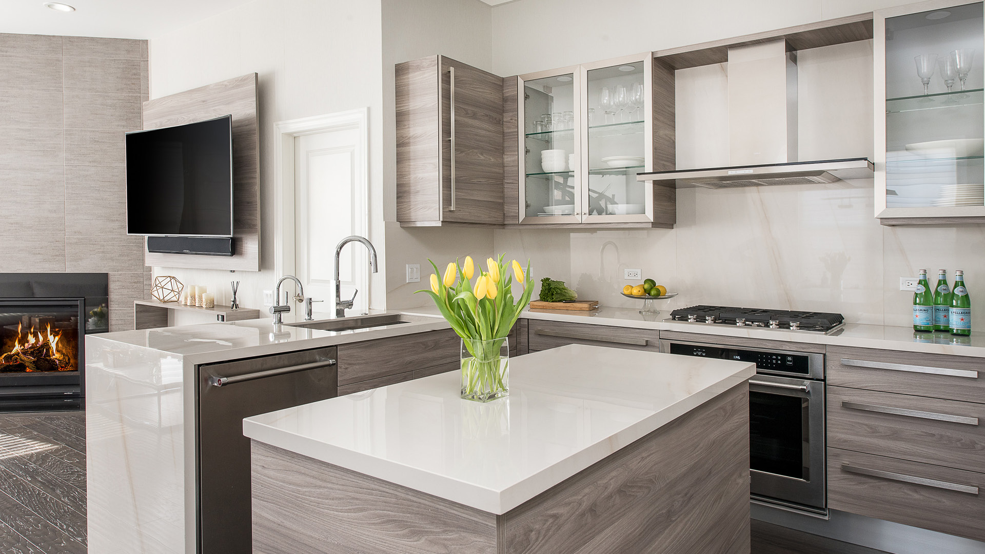 Residential kitchen Illinois | Laminam USA Project